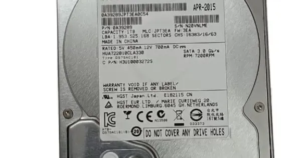 Hitachi 1TB 7.2K RPM 3Gbps 3.5 Inch SATA Hard Disk 0A39289