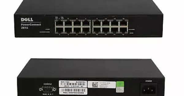 Dell PowerConnect 2816 16 Port Ethernet Managed Switch 0C833K-Refurbished