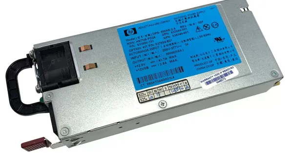 HP 500W 1U 277V Efficiency Power Supply 633680-001