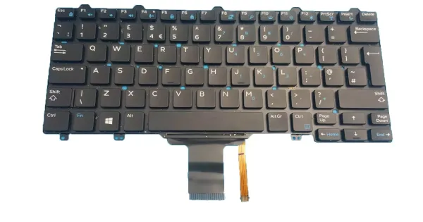 Dell Latitude E7270 7270 Laptop UK Backlit Keyboard