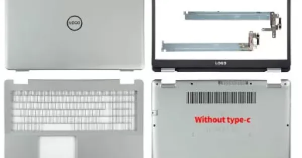 Dell Inspiron 15 5584 P85F LCD Top Cover Bezel Hinges with Palmrest and ...