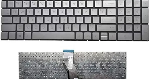 HP Pavilion 15 AB Silver Keyboard