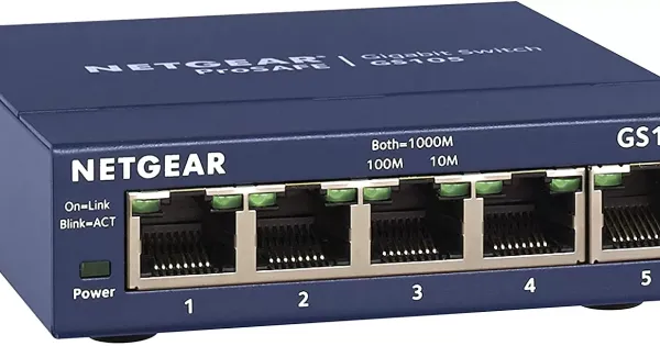 Netgear GS105NA 5 Port Gigabit Unmanaged Ethernet Switch