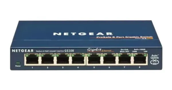 Netgear ProSafe GS108 8 Port Gigabit Unmanaged Switch