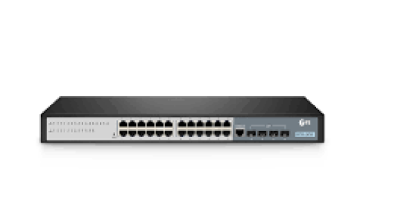 FS 24 Port 1000BASE-T Gigabit L2+ with 4 1Gb SFP Gigabit Switch