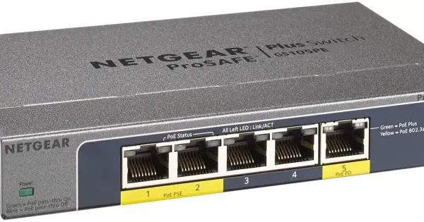 Netgear Prosafe 5-port Gigabit Smart Managed Plus Switch with 2-port ...