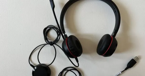 Jabra HSC016 Wired USB Headset (Black, On the Ear)