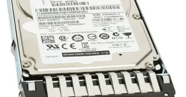 IBM x3650 M3 600GB 10000rpm SAS 2.5 Inch 6Gbps Hard Drive with Tray 90Y8909