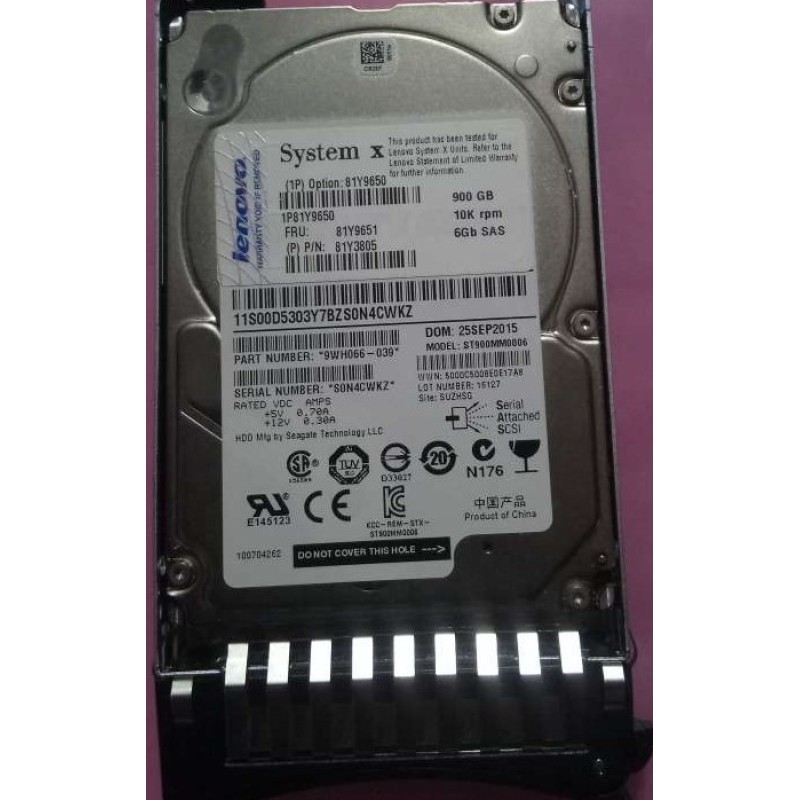 IBM 900GB 2.5inch SAS 10K 6Gb s HS Hard Drive 81Y9651