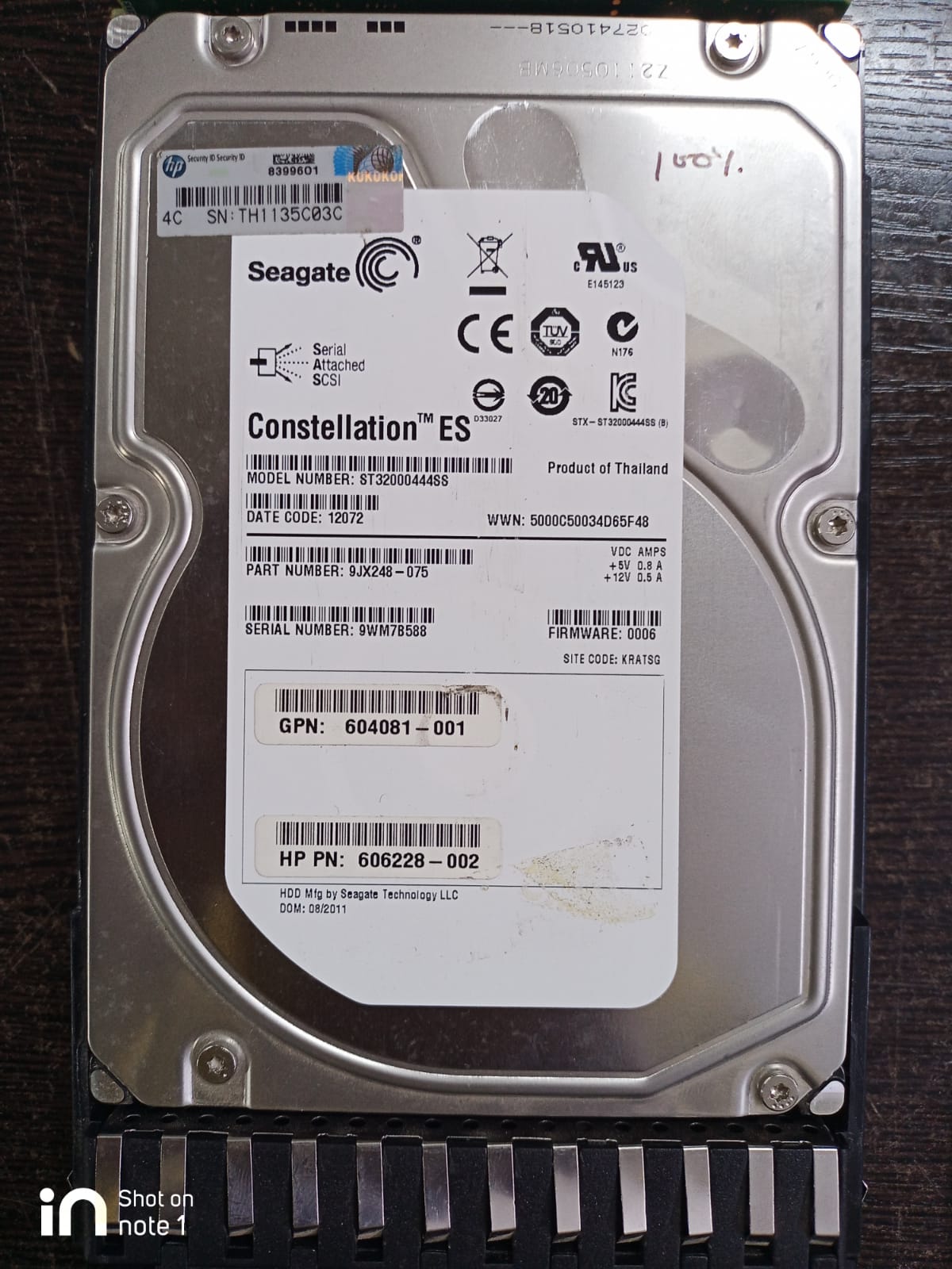 Seagate 2TB SAS 3.5 Hard Dis