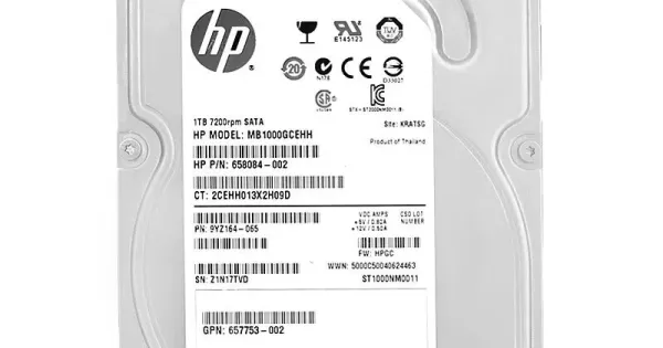 HP 662621-005 1TB 7.2K 6G 3.5 SATA Hard Disk Drive