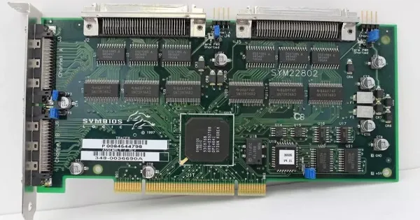 Symbios Logic Dual HVD Ultra/Wide SCSI Controller Card 348-0036690A ...