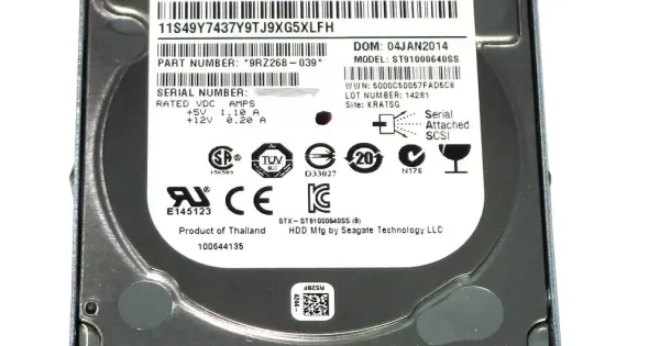 IBM 1TB 7.2K 6Gbps SAS 2.5inch SFF hard disk 81Y9691 81Y3820 81Y9690