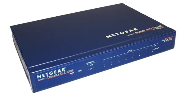Netgear Prosafe 8 Port Ethernet Network VPN Firewall Router FVS318