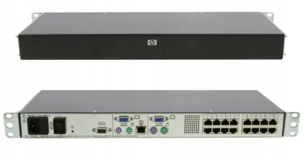 Hp Cat5 16 Port Kvm Server Console Switch 340387-001