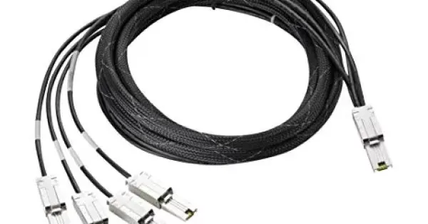 HP 4m External Mini-SAS to 4x1 Mini-SAS Cable AN976A