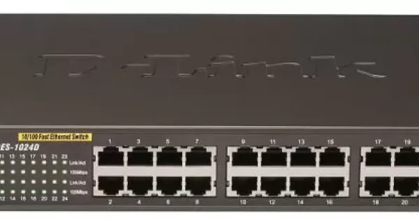 D-link s des-1024d is a 24-port 10/100mbps unmanaged switch