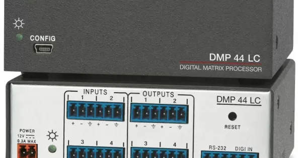 Extron DMP 44LC 4x4 Digital Matrix Processor Fair No Adapter