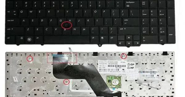 HP EliteBook 8540p 8540w Series Laptop Keyboard