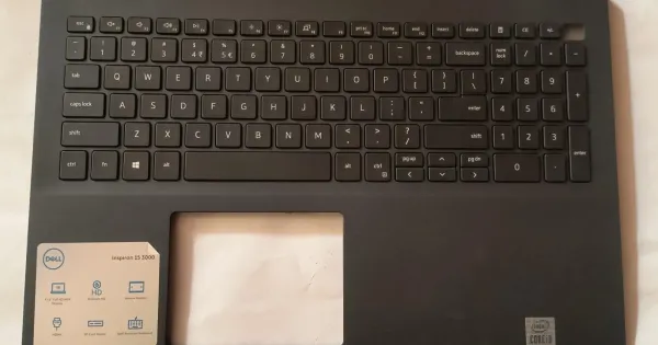 Dell Inspiron 3501/3502/3505 Black Palmrest with Keyboard 01FPW2 & 08WXP3